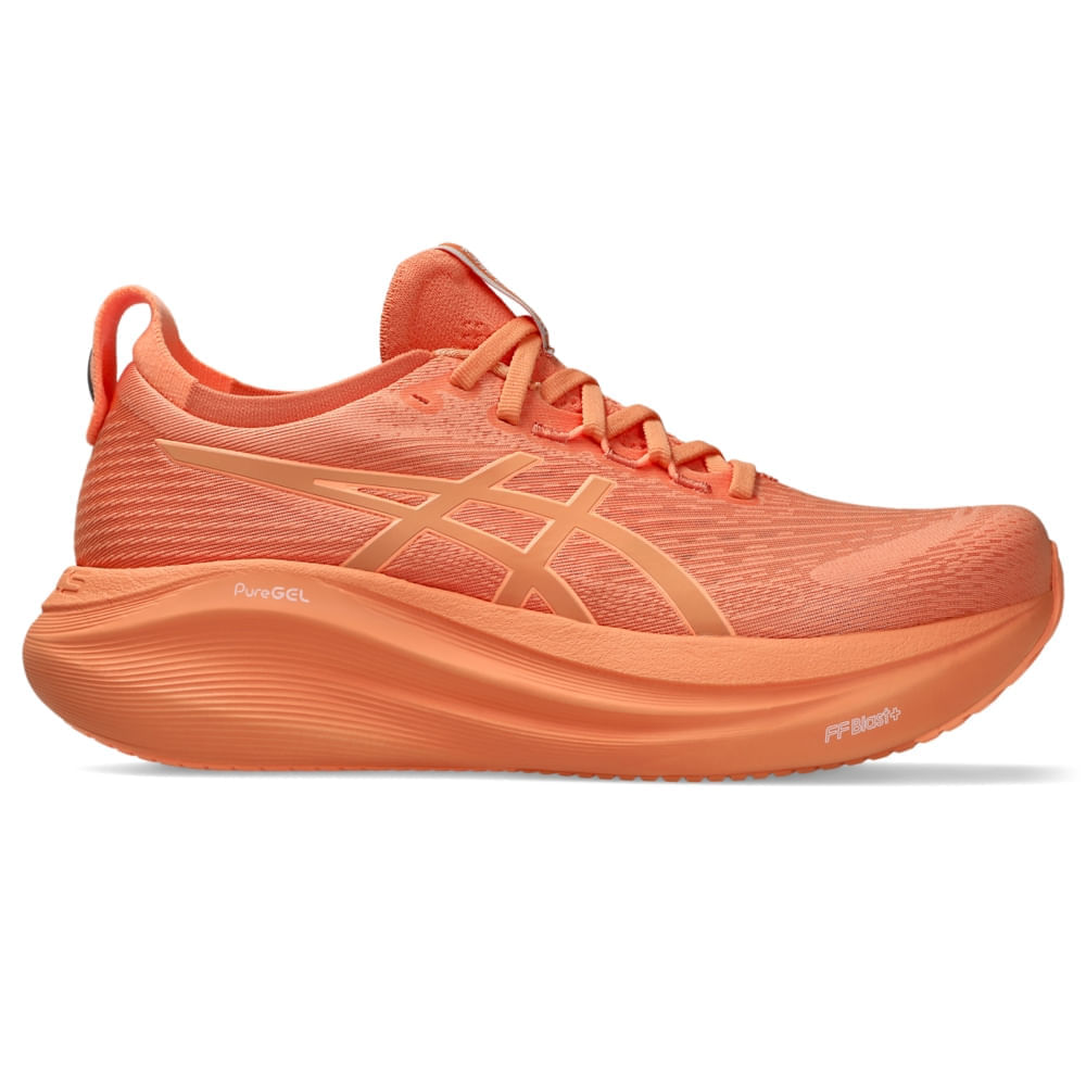 Tênis ASICS GEL-Nimbus 27 Lite-Show - Feminino - Prata/Rosa - ASICS Brasil